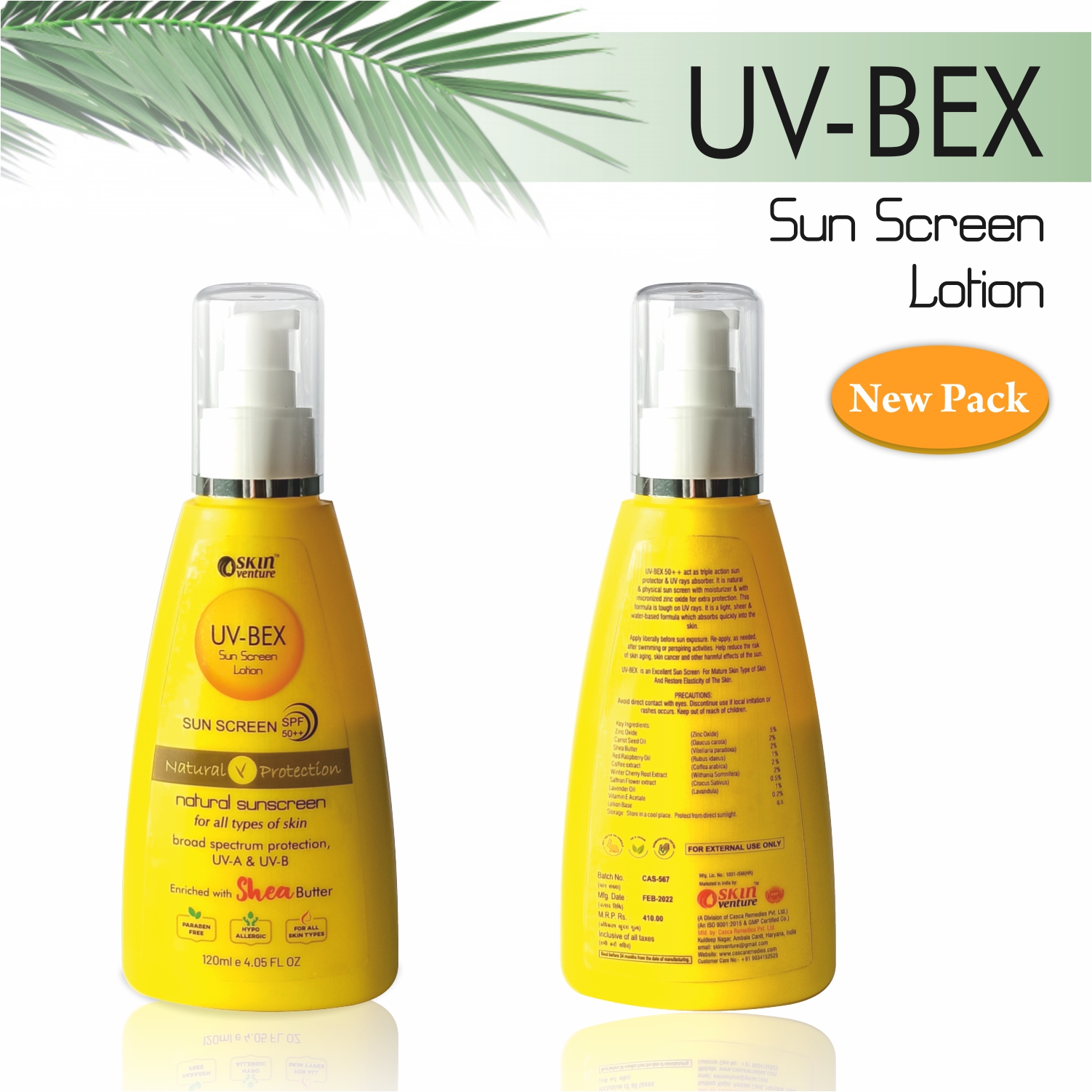 UV BEX SUNSCREEN LOTION - Skin Venture