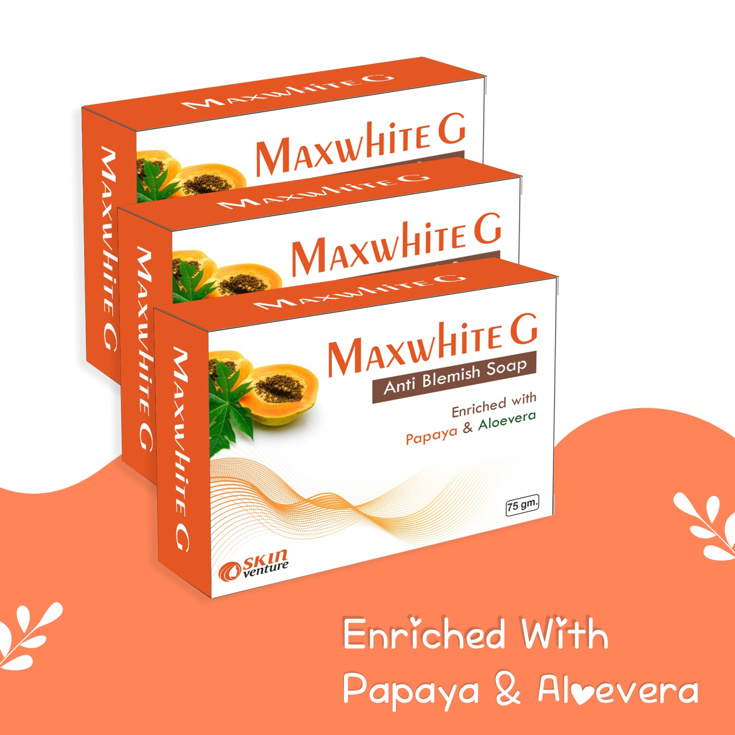 Maxwhite G Anti Blemish Soap Enriched With Papaya | Skin Venture