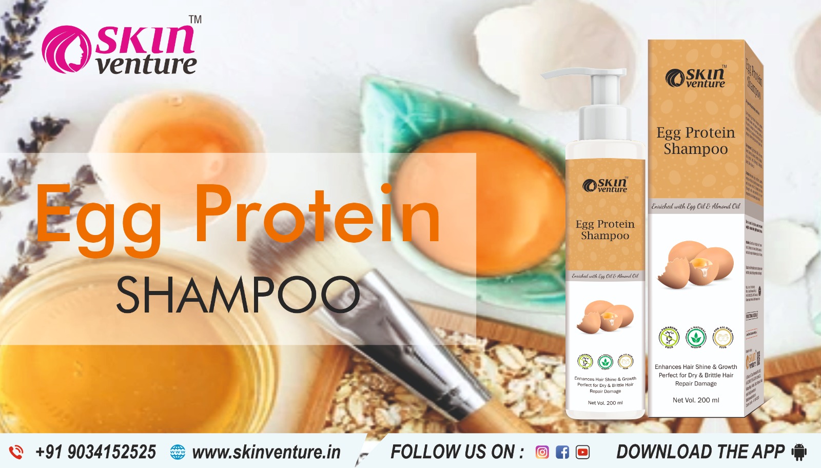 Cosmetics PCD Franchise for Egg Protein Shampoo - Skin Venture